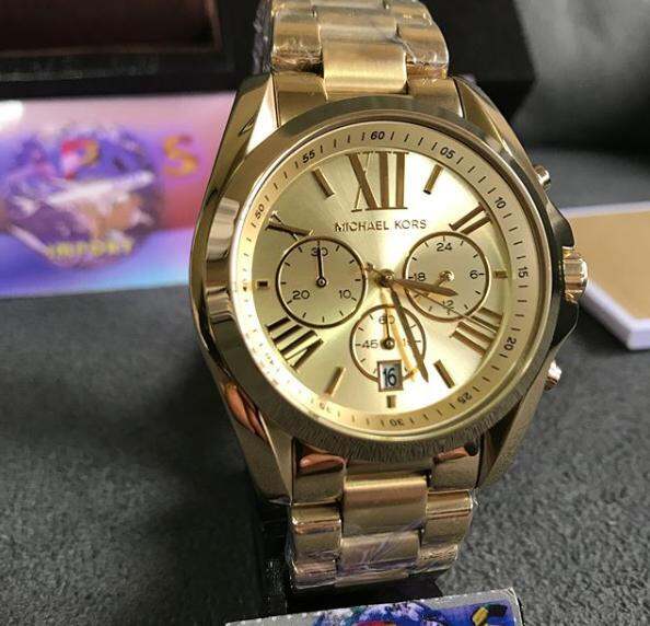 Michael Kors Bradshaw Chronograph Champagne Dial Unisex Watch - MK5605 | Lazada PH