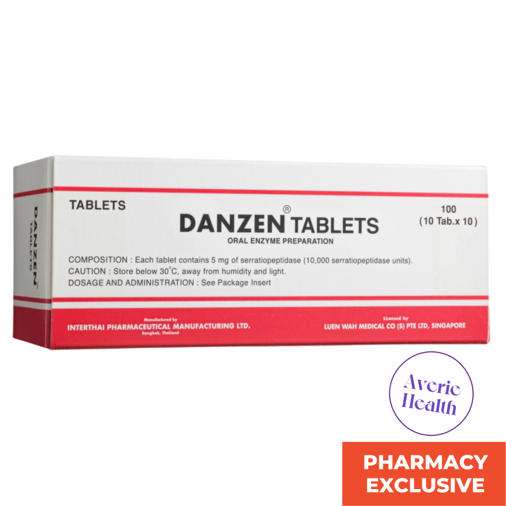 Danzen Tablets 100s (Serratiopeptidase 5mg) | Oral Enzyme Effective for ...
