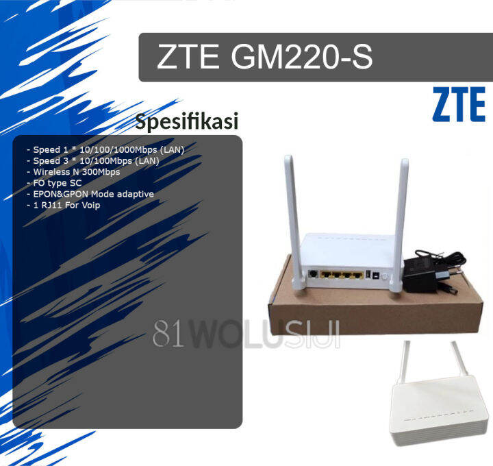 Router ZTE GM220-S ONT Wireless N XPON Terminal | Lazada Indonesia