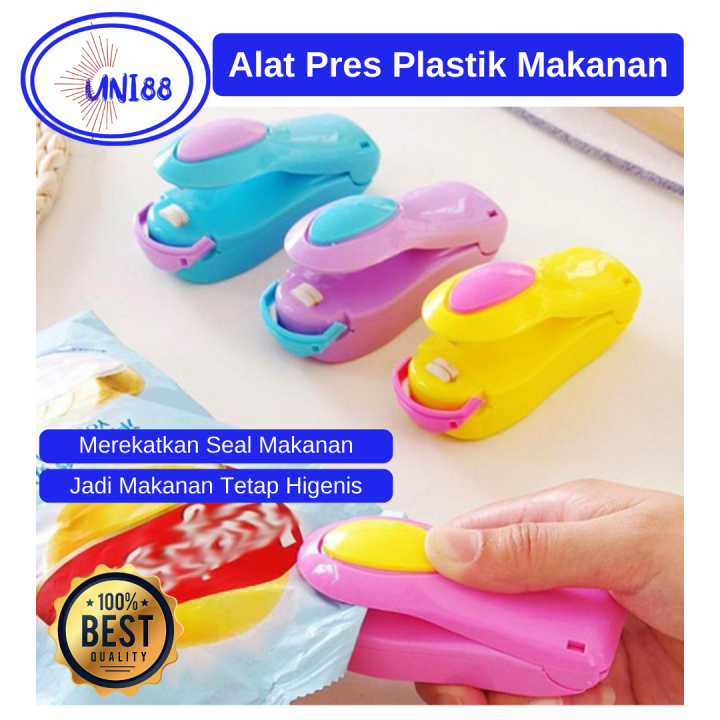 Alat Perekat Plastik Mini Hand Sealer Press Penyegel Bungkus Plastic ...