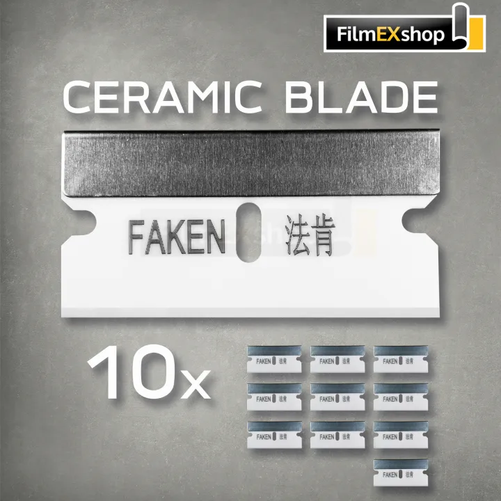 ใบมีดคัตเตอร์ มีดขูดกระจก CERAMIC Razor Blades for Scraper (10pcs ...