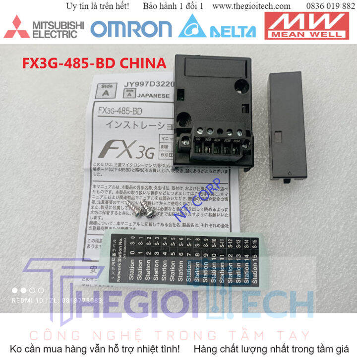 FX3G-485-BD Board mở rộng truyền thông cho PLC Mitsubishi FX3S, FX3SA ...