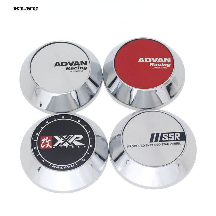 KLNU 4pcs 65mm JDM advan racing wheel hub caps ssr center wheel cap xxr ...