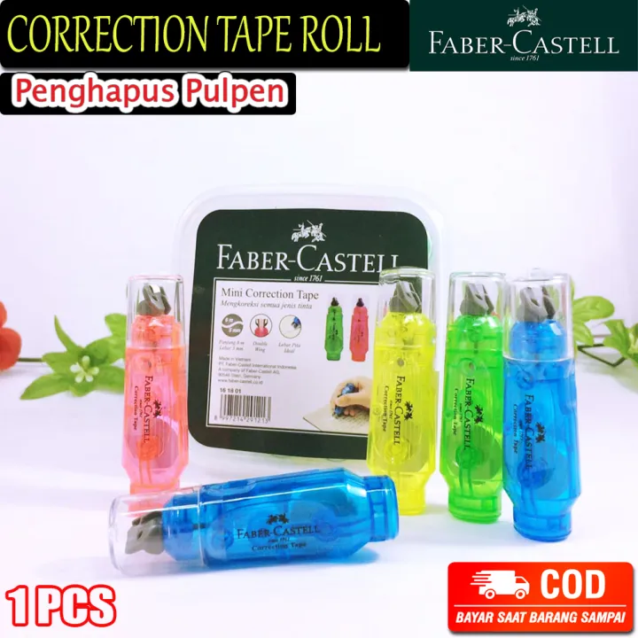 MR Faber Castell Roll Correction Tape Pen Tip Ex Faber Castell Kertas ...