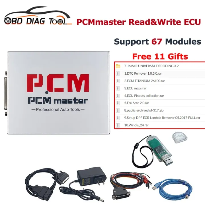 V1.21 Pcmmaster ECU Programmer With 67 Modules Online Checksum Pcm ...