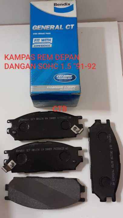 DISINI KAMI MENAWARKAN PRODUK BENDIX KAMPAS REM DEPAN LANCER DAN GAN SOHC 1.5 1991-1992 ORIGINAL ...