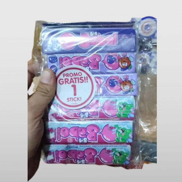 Permen karet big babol stick ( slama promo 1 pak isi 12 ) permen enak ...