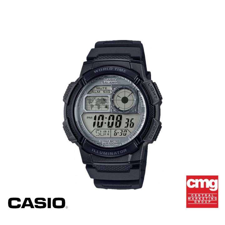 CASIO นาฬิกาข้อมือ CASIO รุ่น AE-1000W-1AVDF วัสดุเรซิ่น สีดำ | Lazada ...
