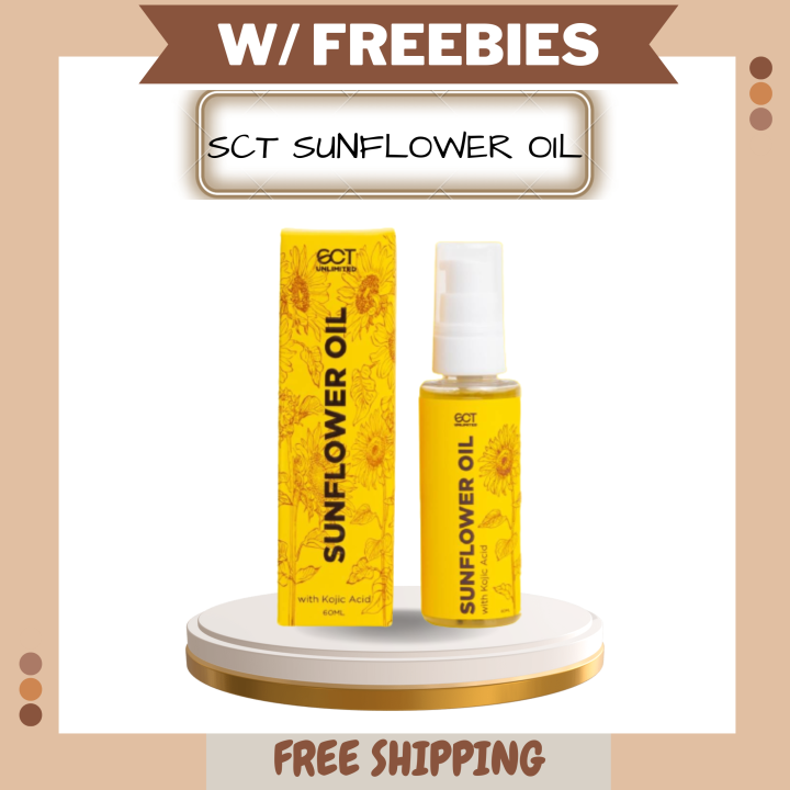 【With FREEBIES】 Sct Unlimited Sunflower Oil 60m with Kojic Acid | Lazada PH