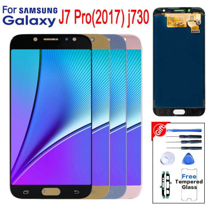 For Samsung Galaxy J7 Pro 2017 LCD J730 J730F Screen Touch Display Digitizer Repair Fullset ...