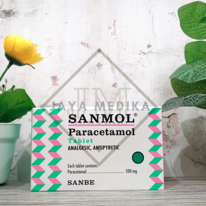 Sanmol Paracetamol Isi 100 Tablet ( 25 Strip @ 4 Tablet ) | Lazada ...