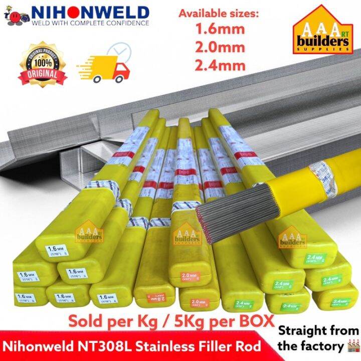 kmlvb24qkfr44 Nihonweld Stainless Filler Rod NT308L / Mild Steel NT70S ...