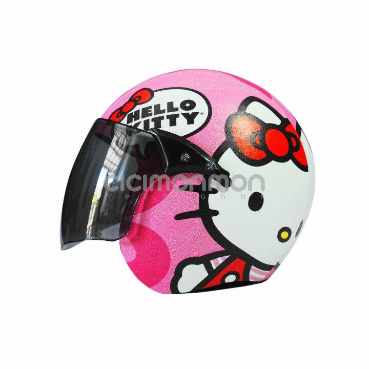 Helm Anak Model SUPER Standart Halfface Karakter Hello Kitty | Lazada ...