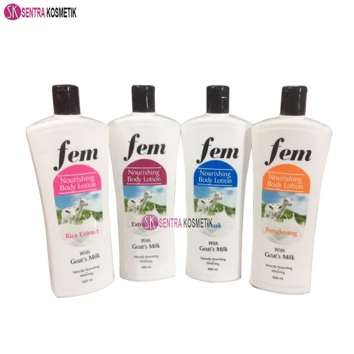 FEM Body Lotion Handbody Lotion Susu Kambing - 600ml | Lazada Indonesia