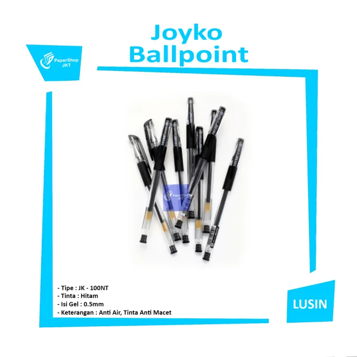 Pen / Pulpen / Ballpoint Hitam Joyko JK-100NT PerLusin | Lazada Indonesia