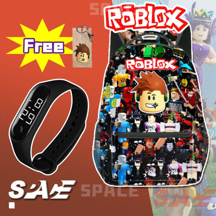 Roblox Robloxs School Bag For Kids Boys Girls Student Cartoon Anime ...