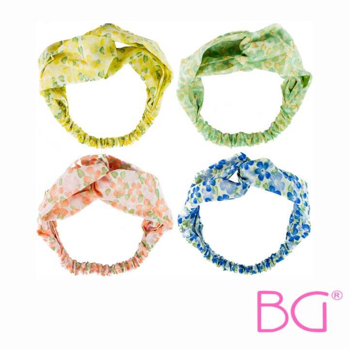 BROADWAY GEMS Hair Turban Overlap Floral Design (TU90325-9) | Lazada PH