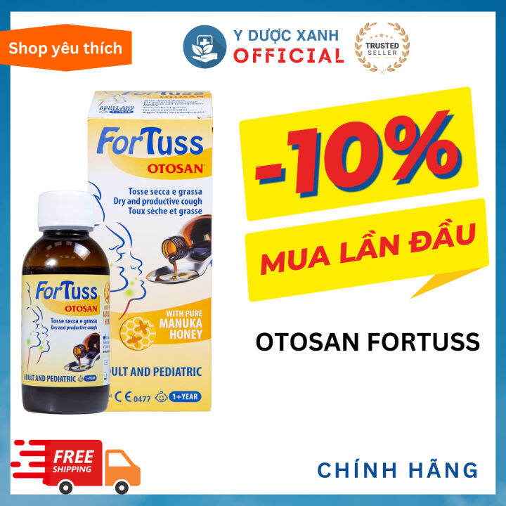 [Hàng Công Ty] FORTUSS COUGH SYRUP, 180g, Siro ho dịu cổ họng cho bé ...