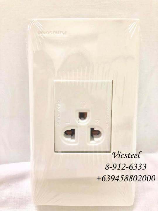 Panasonic Single Universal Outlet with ground WEG 1191 with cover ...