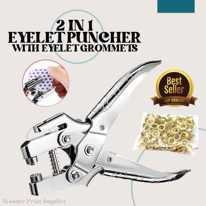 WPS - 2in1 Eyelet Puncher 5mm for Hang Tag with Eyelet Grommet ...
