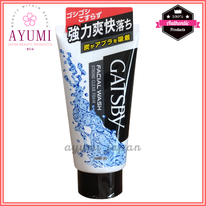 GATSBY Facial Wash Strong Clear Foam 160g | Lazada PH