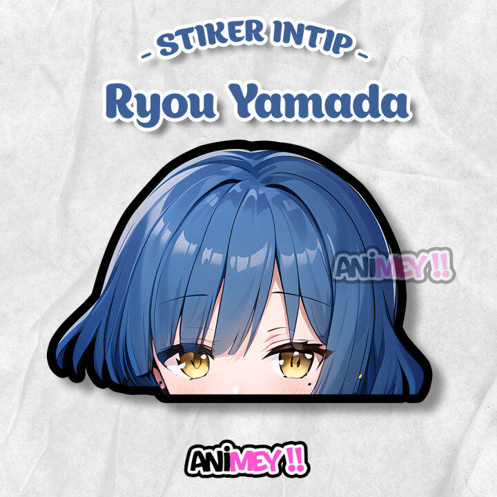 Stiker Intip Ryou Yamada Bochi The Rock / Sticker Anime Waterproof ...