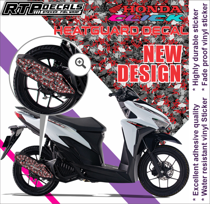 Honda Click Abstract Printed Decals Sticker for HEATGUARD | Lazada PH
