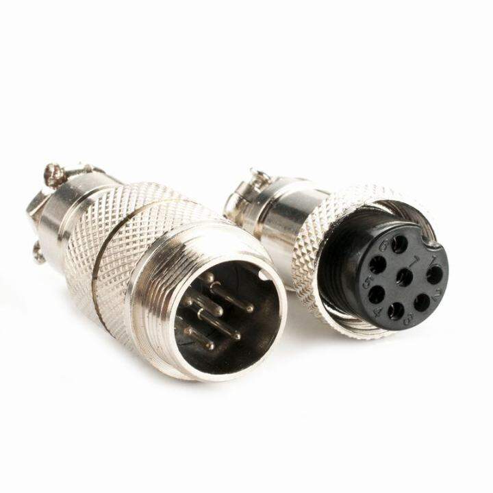 Male Female GX16 16mm 7Pin Aviation Circular Connector Plug Cable ...