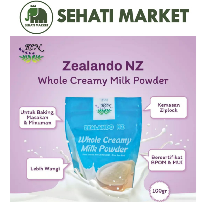 KEN WHOLE CREAMY MILK POWDER ZEALANDO NZ 100gr | Lazada Indonesia
