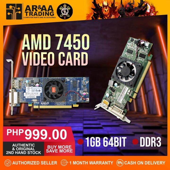 Video Card AMD Radeon 7450 1GB 64bit DDR3 Assorted Brand | Lazada PH