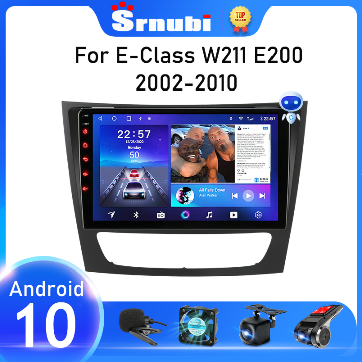 Srnubi Android 10รถวิทยุสำหรับ Benz E Class W211 E200 E220 E300 E350 CLS 2002-2010มัลติมีเดีย ...