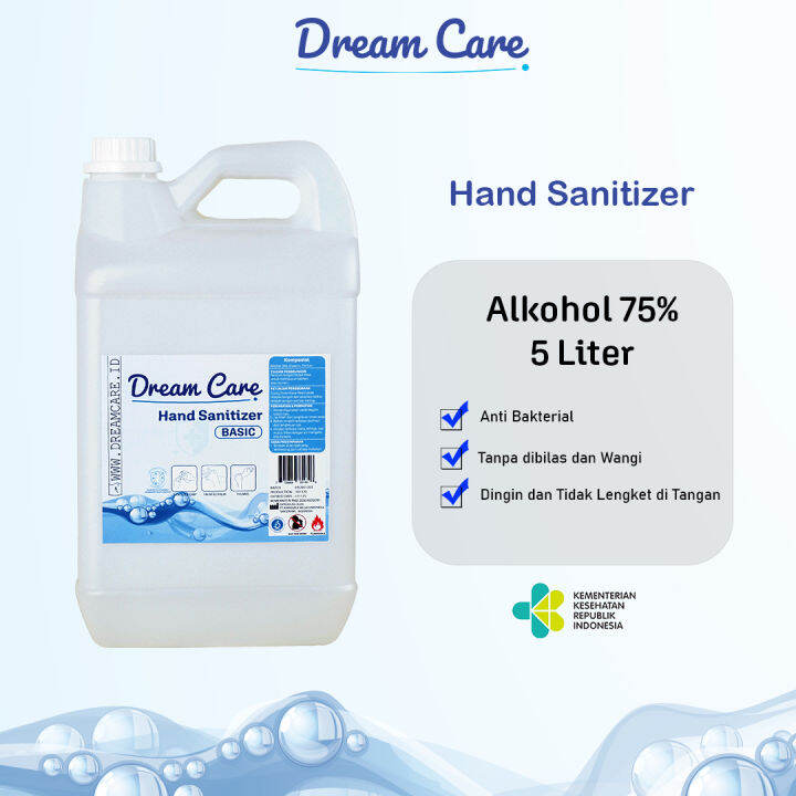 Dream Care Hand Sanitizer Basic 5 Liter Kemenkes | Lazada Indonesia