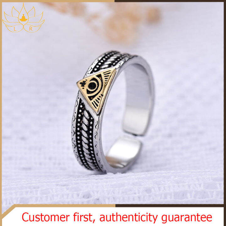 LR-Horus Eye of God Ring Original Design Unique High-End Auspicious ...
