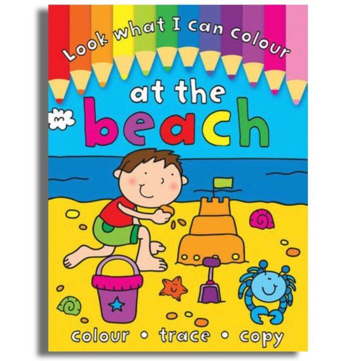Look What I Can Colour At The Beach Copy Coloring Book | Lazada Indonesia
