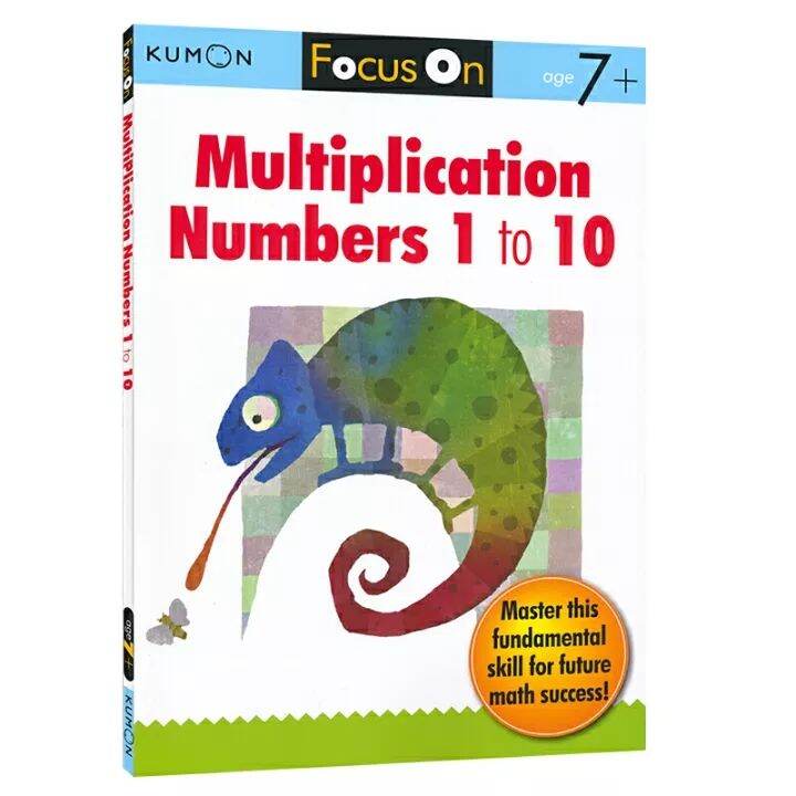 Kumon Focus On Multiplication Numbers 1-10 English Original Children's ...