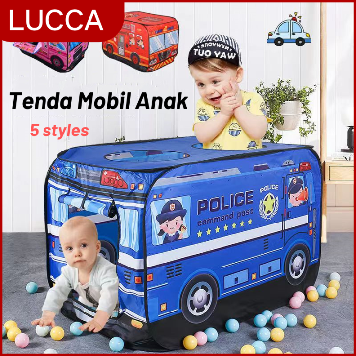 Tenda Mobil Anak Mainan Tent School Bus Mobil Polisi Fire Truck Anak ...