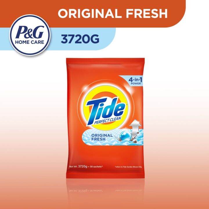 Tide Perfect Clean Original Fresh Powder Detergent 3720g (Laundry Detergent Powder Detergent ...