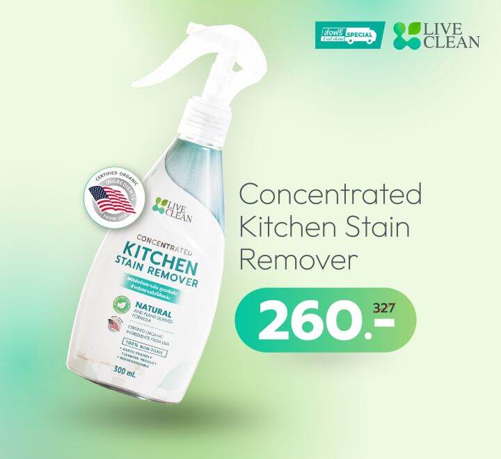 ส่งฟรี!! Concentrated Kitchen Stain Remover สเปรย์ขจัดคราบมันจากสารสกัด ...
