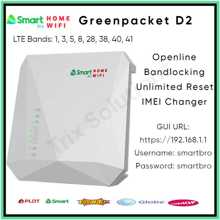 PLDT Home WiFi Prepaid CAT 6 LTE-Advanced - GreenPacket D2 | Lazada PH