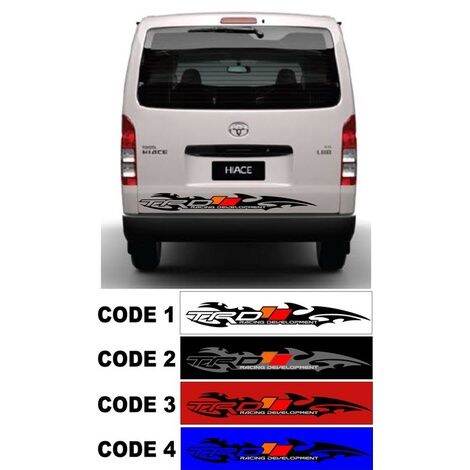 durable Toyota Hiace Rear Sticker Design TRD TRIBAL | Lazada PH