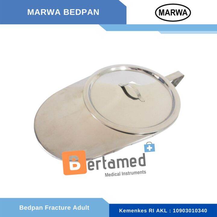 MARWA Bed Pan Frakture Adult Stainless Steel / Pispot BAB Dewasa ...