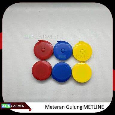 B46 METERAN GULUNG METLINE METLIN PENGUKUR LINGKAR PINGGANG UKUR BAJU ...