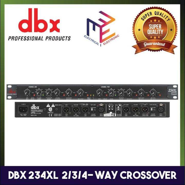 Dbx by Winland 234xl Stereo 2/3 Way, Mono 4-Way Crossover Equalizer with XLR Connectors ...