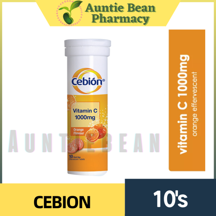 Cebion Effervescent Vitamin C 1000mg 10 EFFERVESCENT TABLETS EXP:01/2025 | Lazada