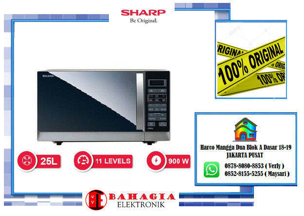 Sharp R-728(S)-IN- Silver Microwave Oven | Lazada Indonesia