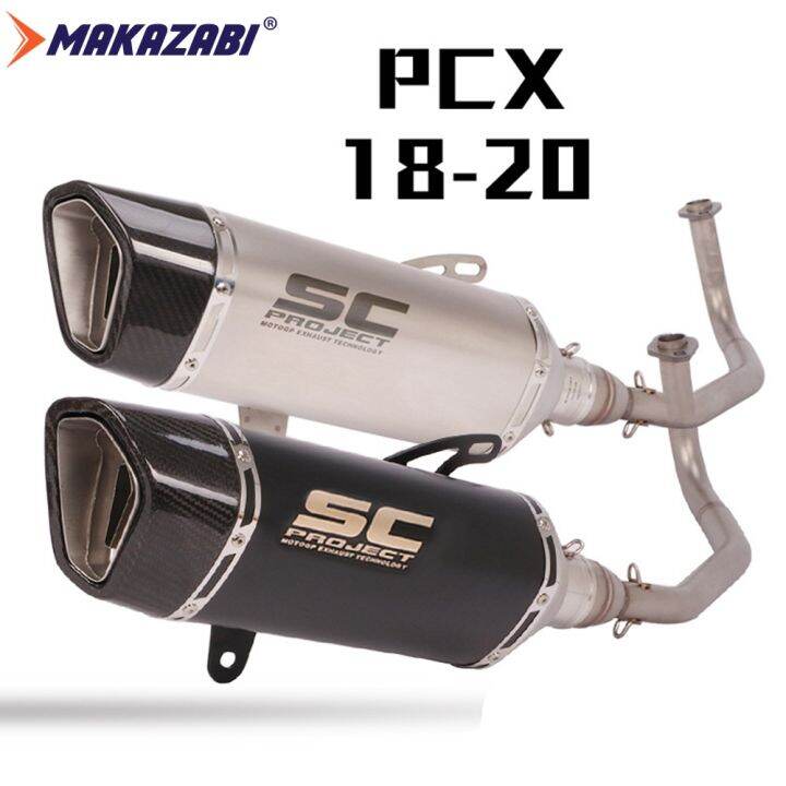For Honda PCX 125 150 PCX125 PCX150 2018-2020 Full System Motorcycle Exhaust Escape Modified ...
