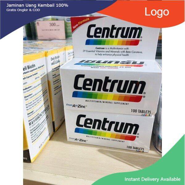 Centrum 100 tablets เซนทรัม 100 เม็ด วิตามินรวม | Lazada.co.th