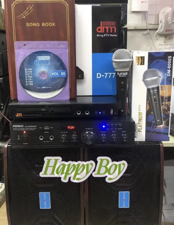 Complete Videoke set with Megapro D-777 Karaoke Player with Homevision ...