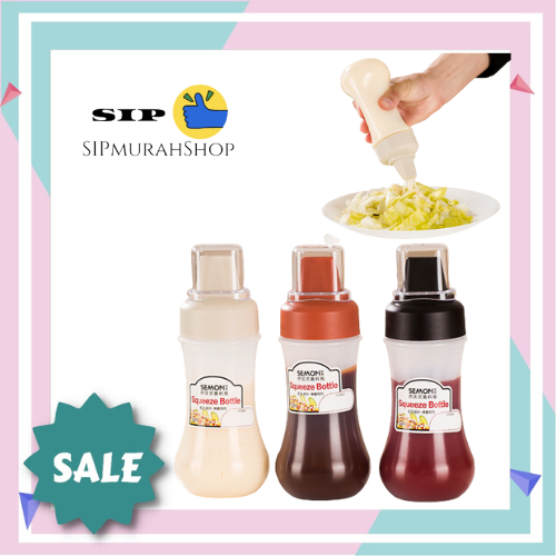 BOTOL SAUS 5 LUBANG DENGAN TUTUP / Botol saus Plastik Wadah Saus Kecap ...