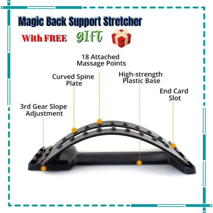 Authentic Magic Back Support Stretcher , Magnetic Pressure Points ...